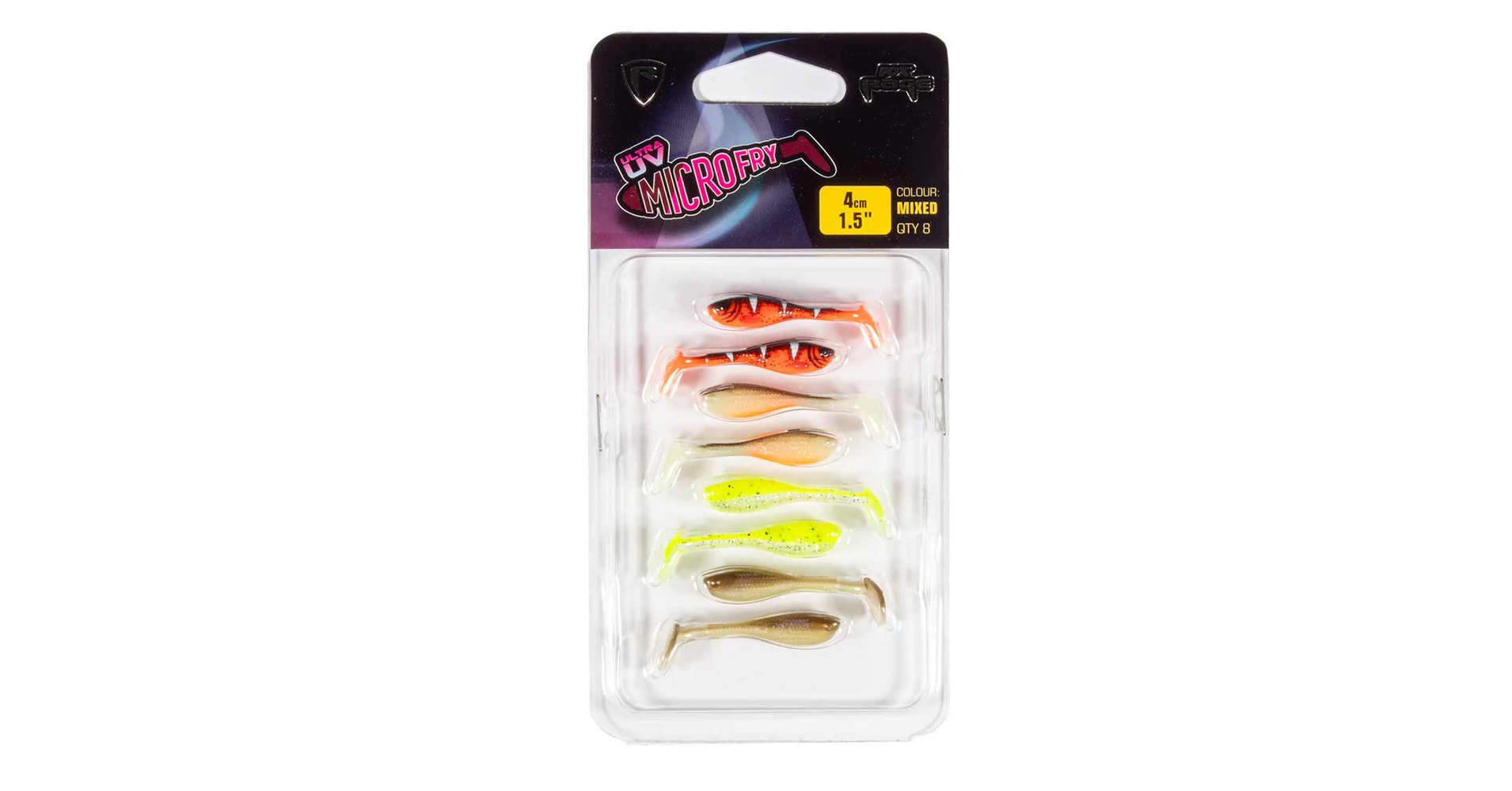 Fox Rage UV Micro Fry Mixed 4cm x 8pcs | Smart Fishing | Plasztik csalik